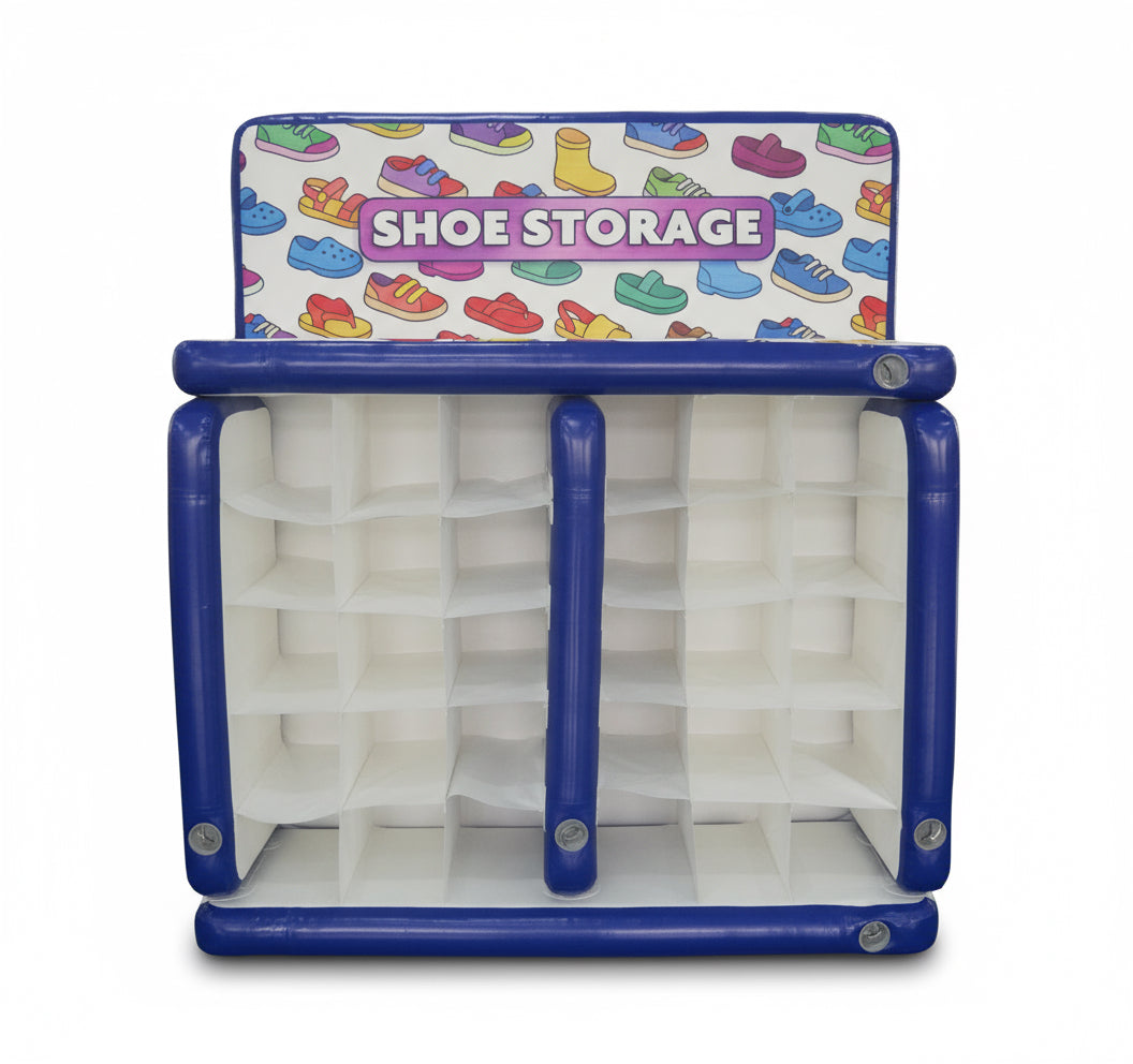 Shoe Storage | Amusement Play Area Shoe Storage for Sale | The Jump Pad